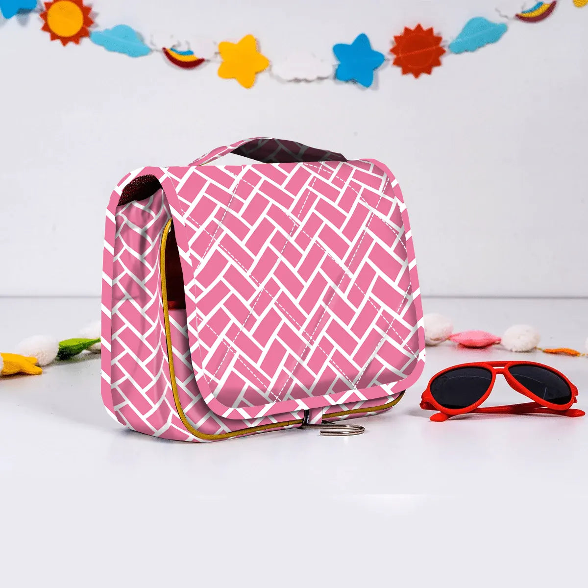 Foldable Travel Kit - Pink Bricks – Rosada Baby